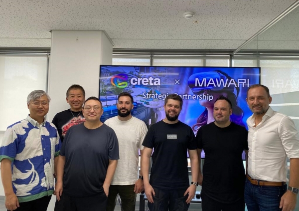 멀티버스 플랫폼 ‘CRETA’, 렌더링·스트리밍 기업 ‘MAWARI’와 공식 파트너쉽 체결